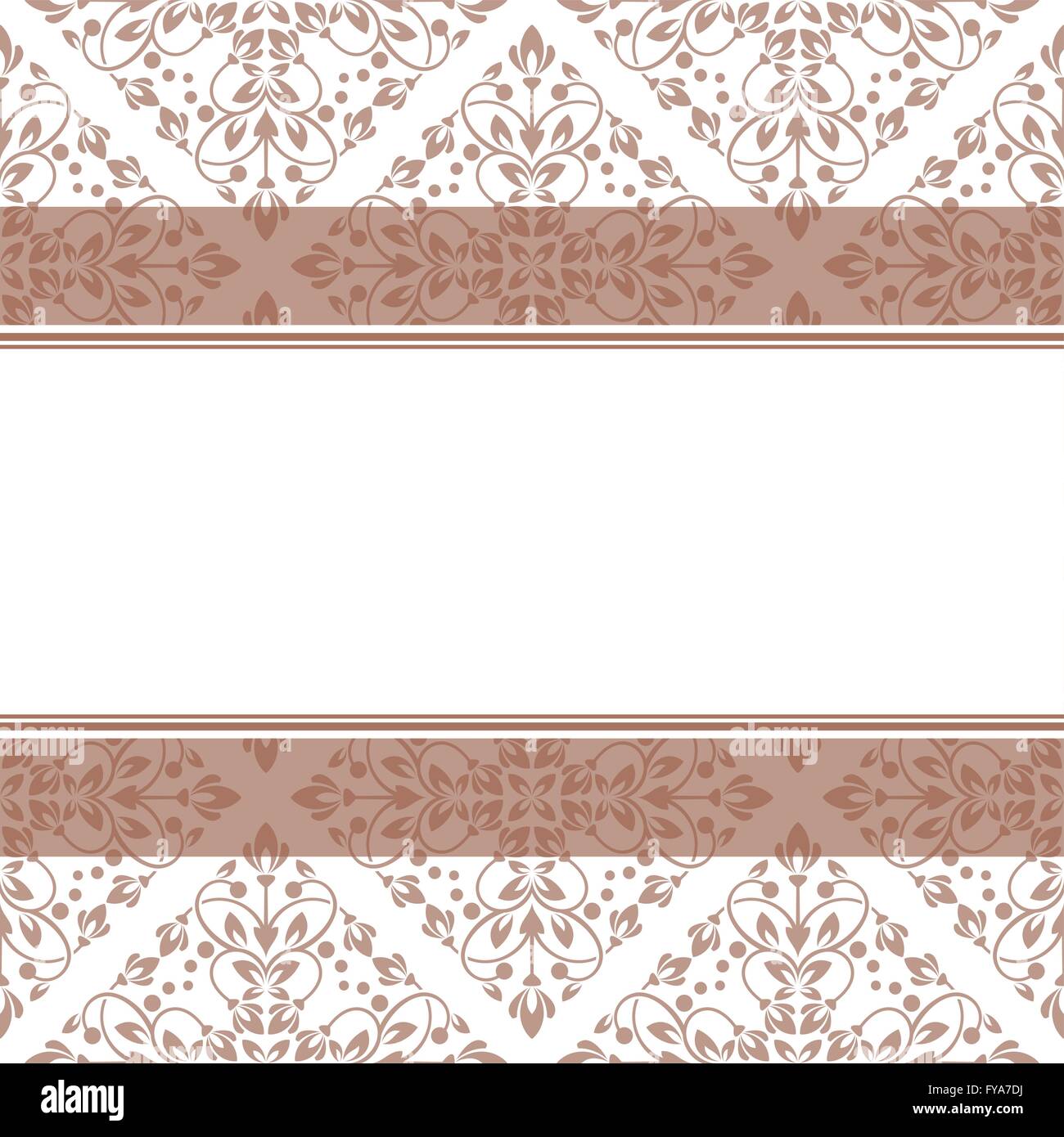 Ornate oriental invitation card Cut Out Stock Images & Pictures - Alamy