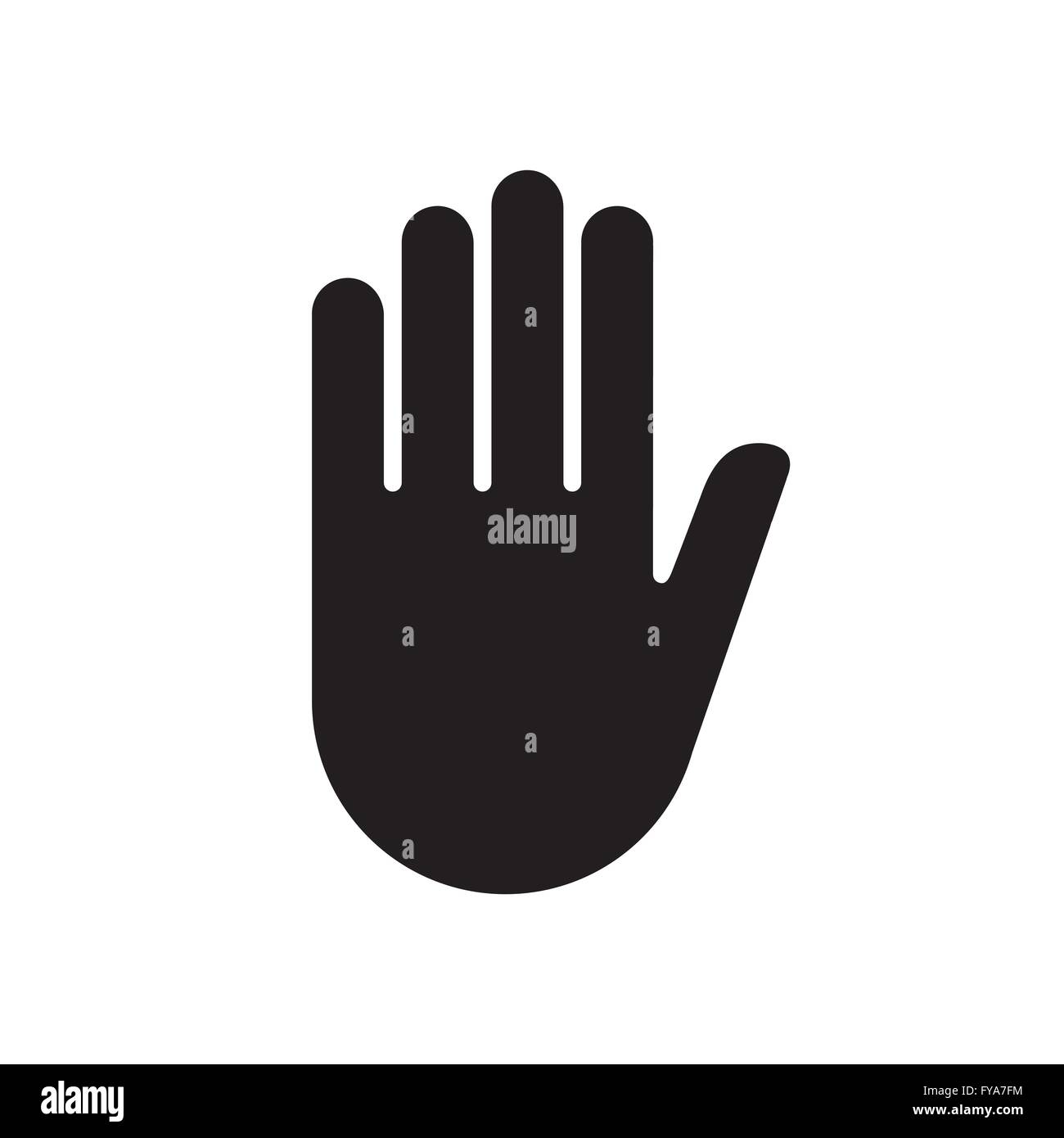 Hand sign stop .Vector illustration. EPS 10 Stock Vector Image & Art ...