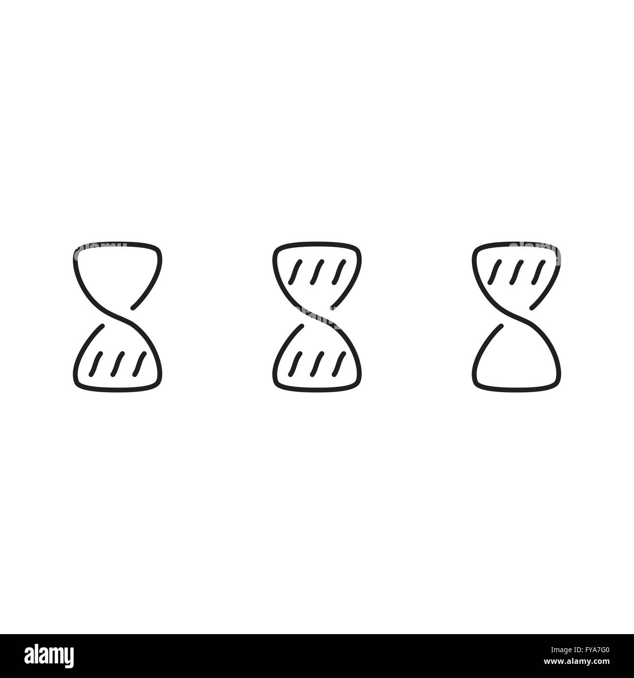 Hourglass wait set icons. Vector illustration Stock Vector Image & Art ...