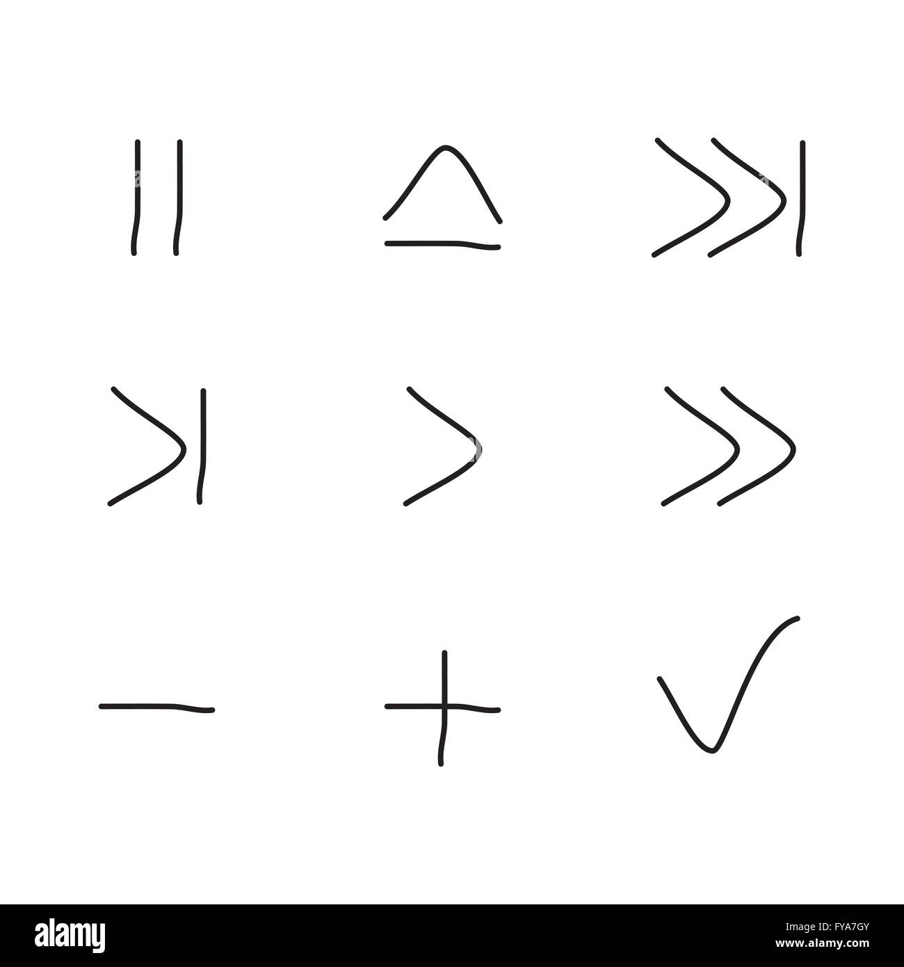 Multimedia set icons. Vector illustration Stock Vector Image & Art - Alamy