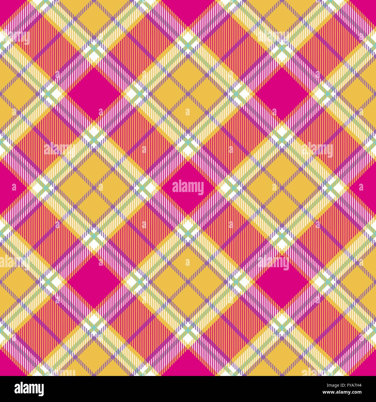 plaid indian madras diagonal fabric texture seamless pattern. Vector ...