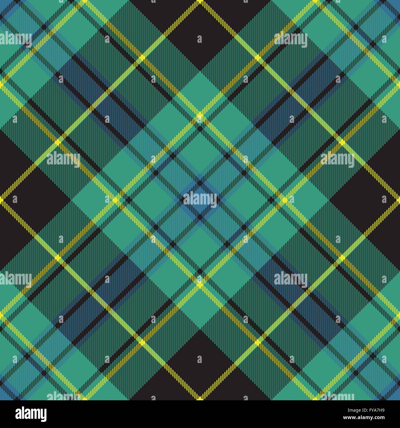 Pride of ireland tartan kilt texture seamless diagonal pattern .Vector ...