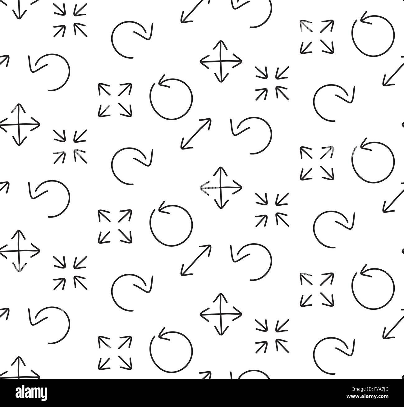 Arrows seamless pattern. Vector illustration. EPS 10 Stock Vector Image ...