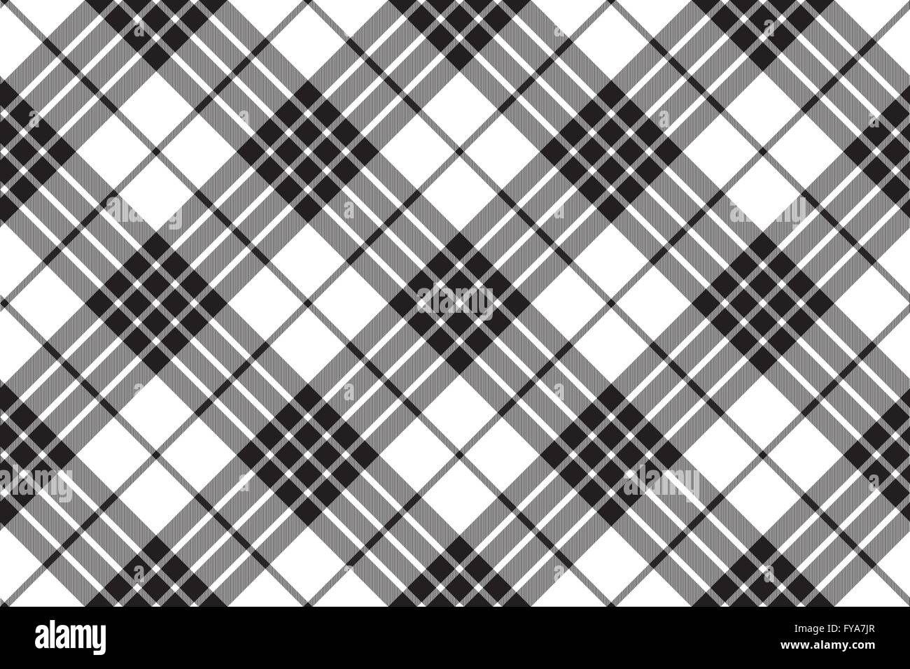 clan cameron tartan diagonal black white seamless pattern .Vector ...