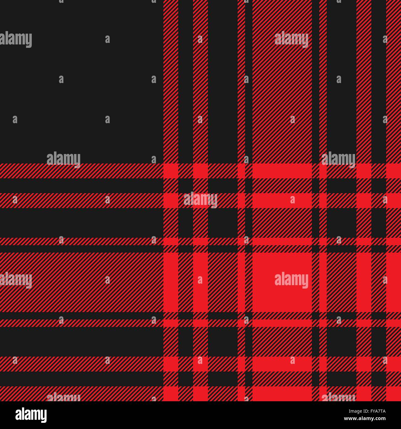 Menzies tartan black red kilt fabric texture seamless pattern.Vector ...