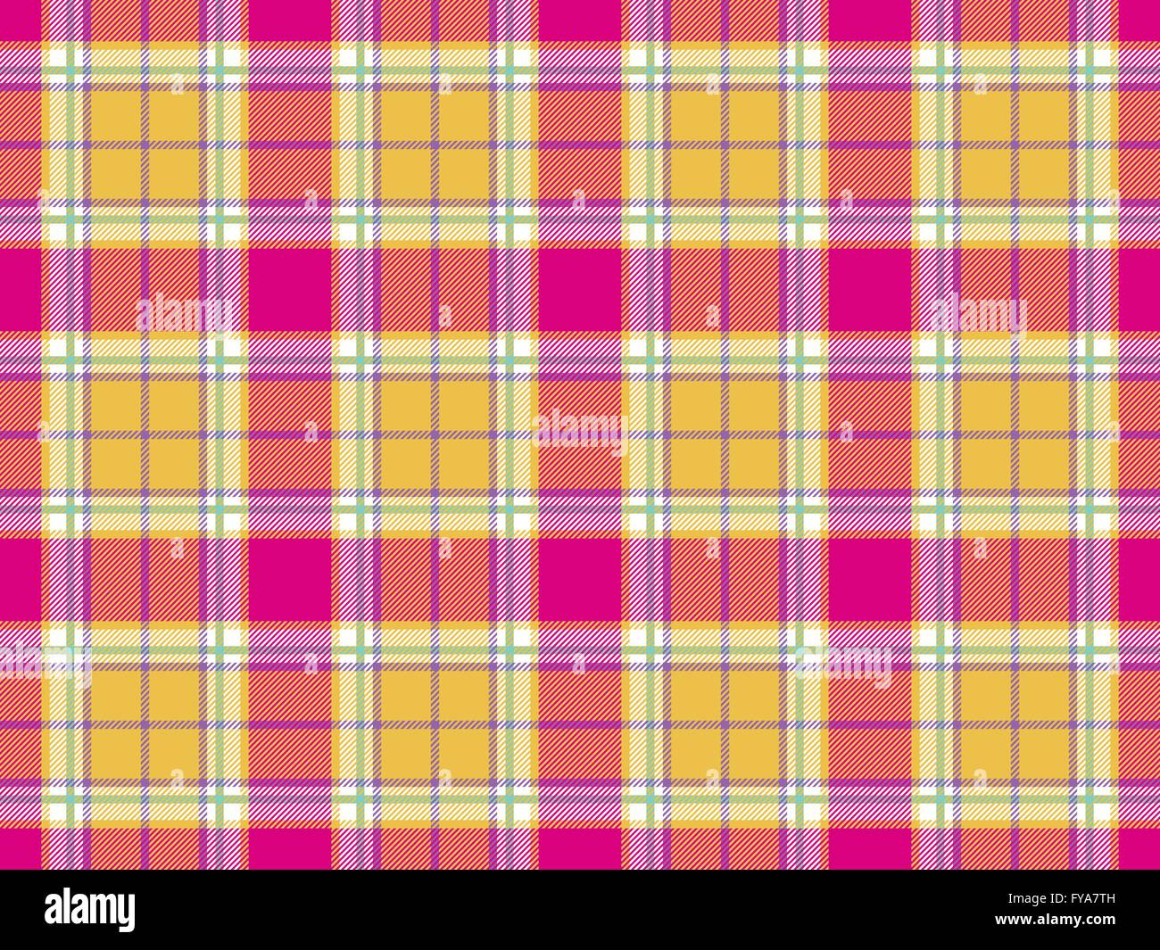 plaid indian madras fabric texture seamless background. Vector ...