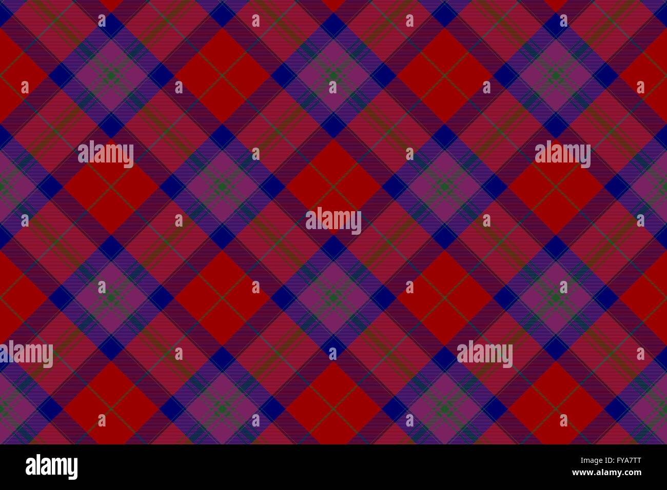 Pride of scotland autumn tartan seamless diagonal pattern .Vector ...