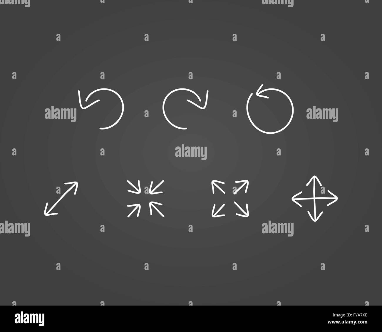 Arrows icons draw effect .Vector illustration Stock Vector Image & Art ...