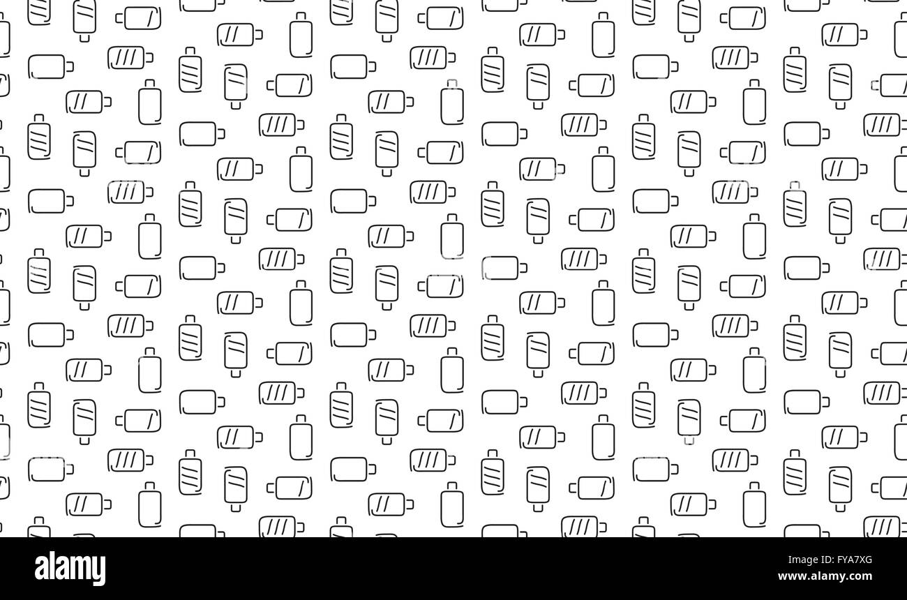 Battery energy seamless background. Vector illustration. EPS 10 Stock ...