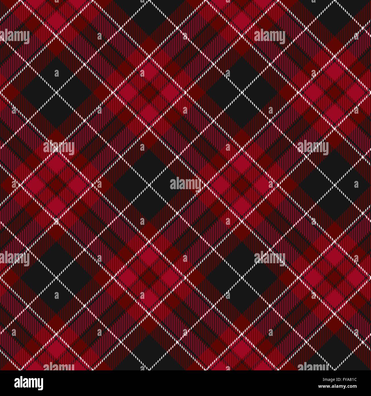 Pride of wales fabric diagonal textile red tartan seamless pattern ...