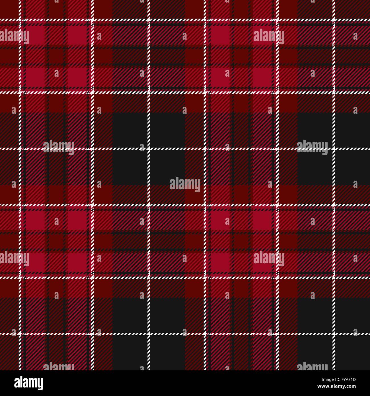 Pride of wales fabric texture red tartan seamless pattern. Vector ...