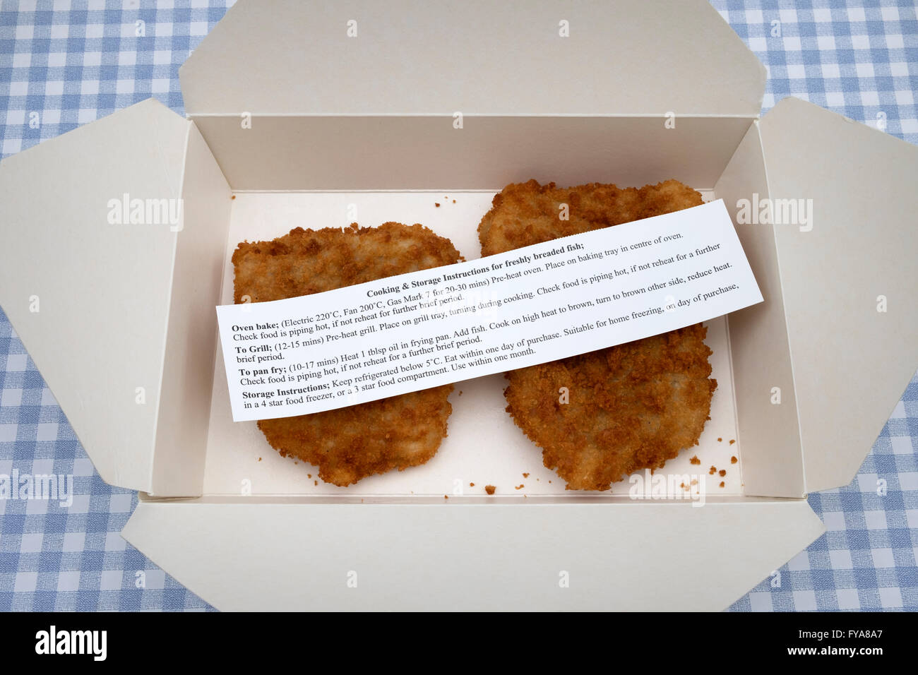 Waitrose fresh Cod breaded fish Stock Photo - Alamy