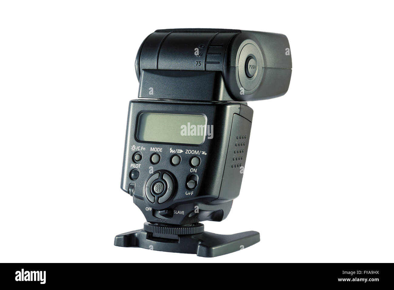 speedlight in isolated white background in studio Stock Photo - Alamy