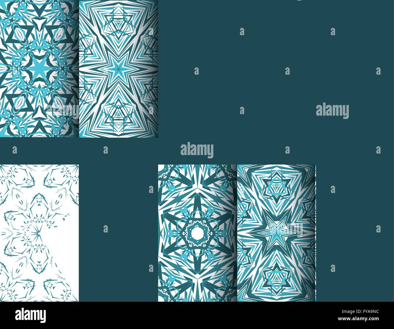 Blue geometric patterns collection Stock Vector Image & Art - Alamy