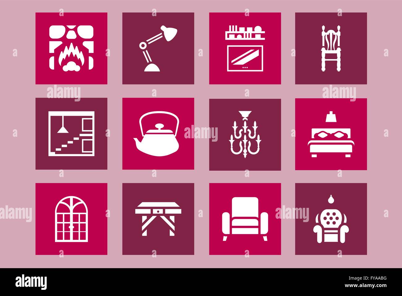 Minimal interior design in Stock Vector Images - Alamy