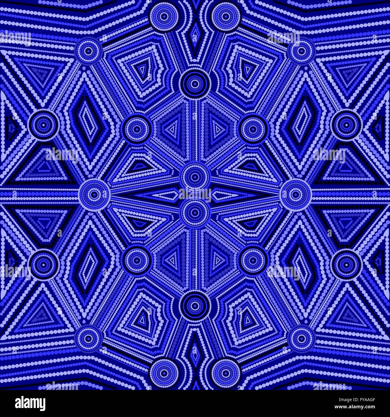 Abstract style of Australian Aboriginal art. Geometric background ...