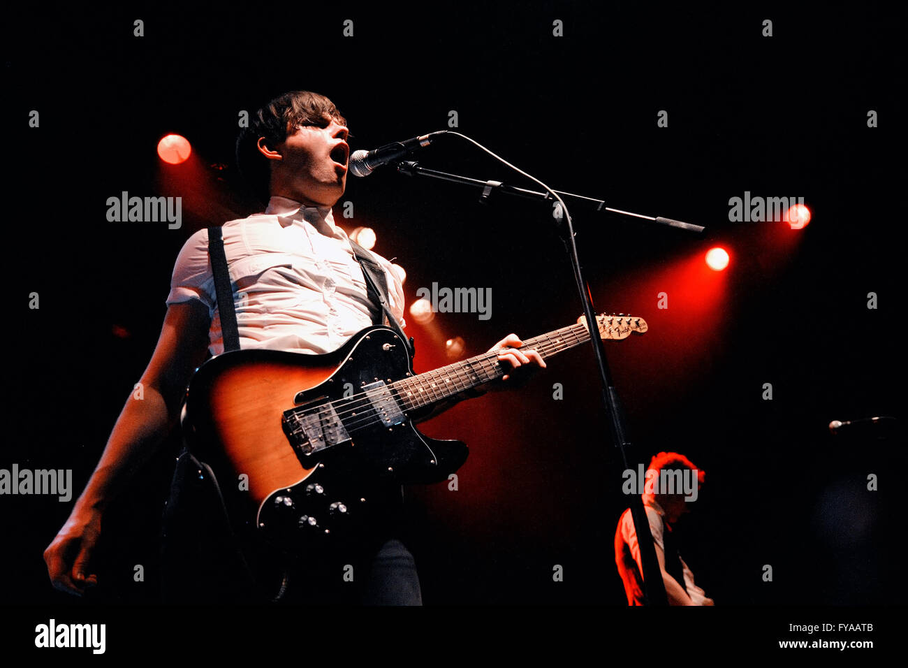 BARCELONA - FEB 19: The Cinematics (band) concert at Discotheque Apolo ...