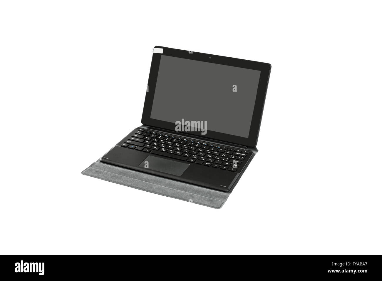 tablet, pc, computer, laptop, isolated, white, screen, touchscreen ...