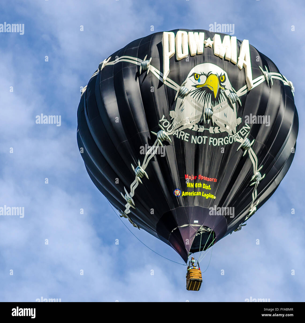 MIA POW Hot Air Balloon Stock Photo - Alamy