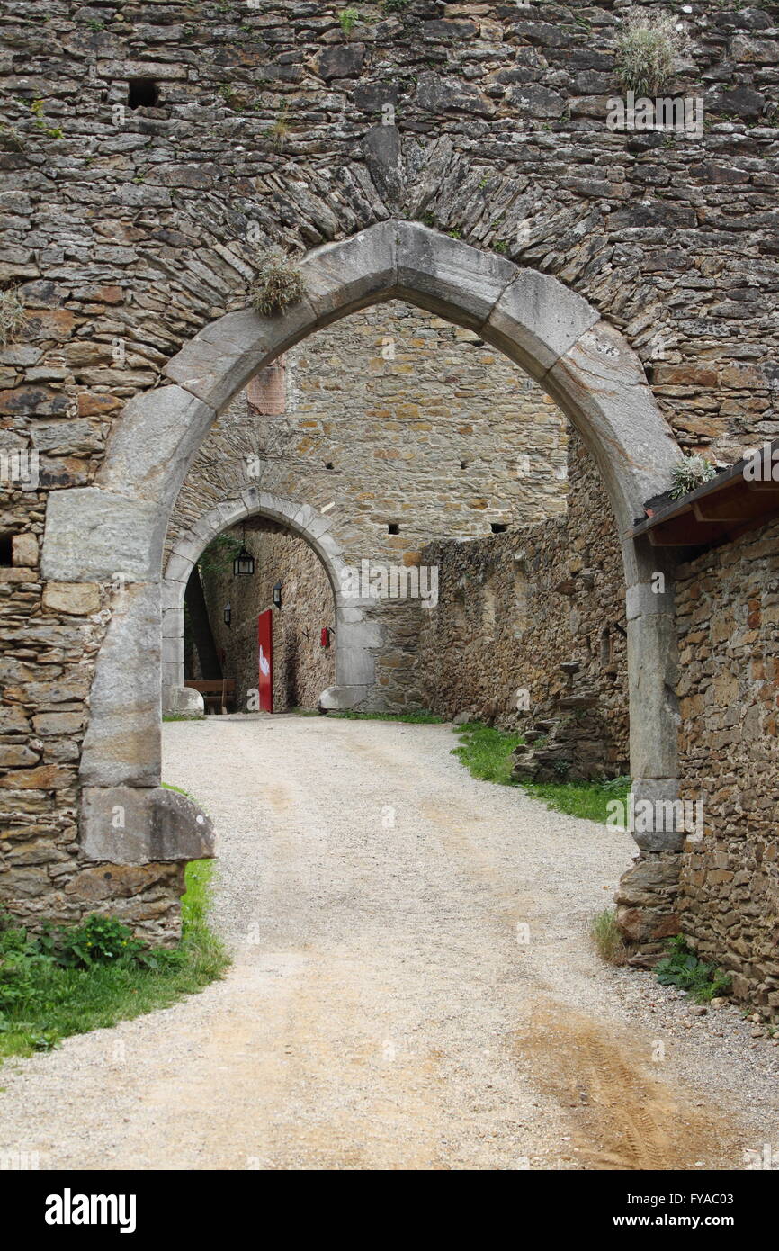 Entrance of an ancient castle Stock Photo - Alamy