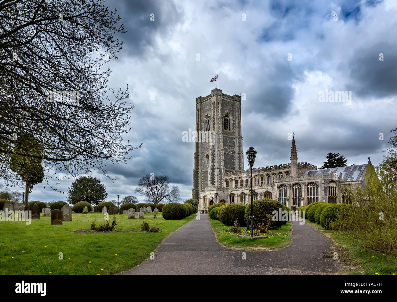 St Peter and St Paul's Church, Lavenham, Suffolk, England Stock Photo ...