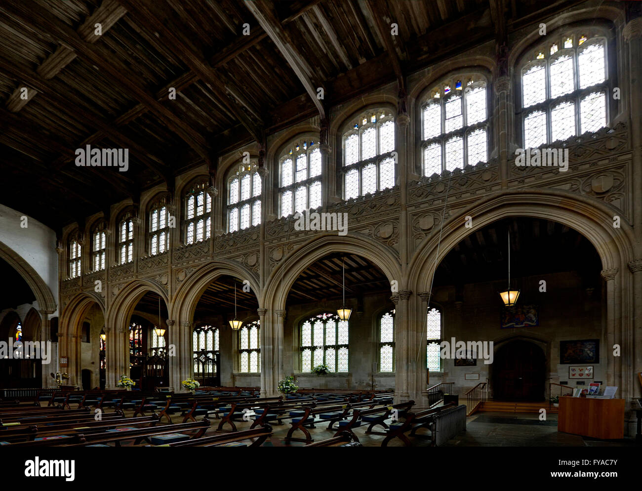 In St Peter and St Paul's Church, Lavenham, Suffolk, England Stock ...