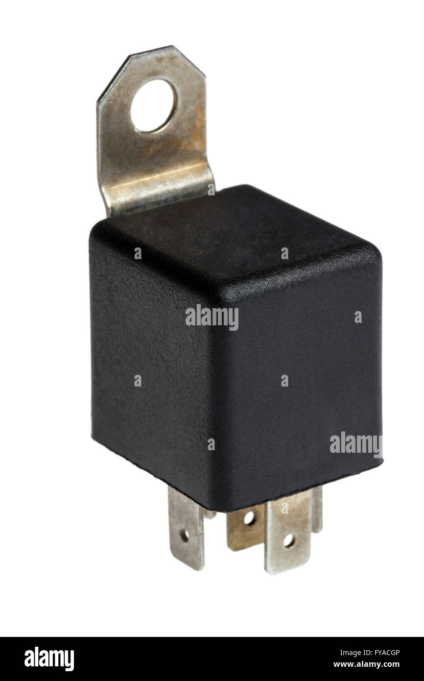 Electronic collection - Car electromagnetic relay switch isolated on ...