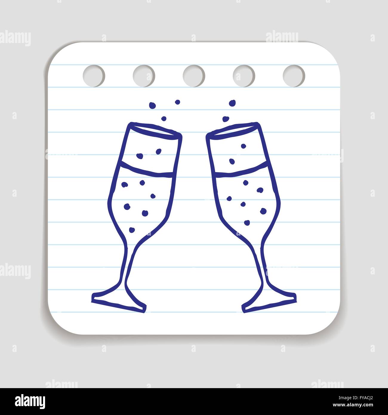 Christmas background champagne glass Stock Vector Images - Alamy