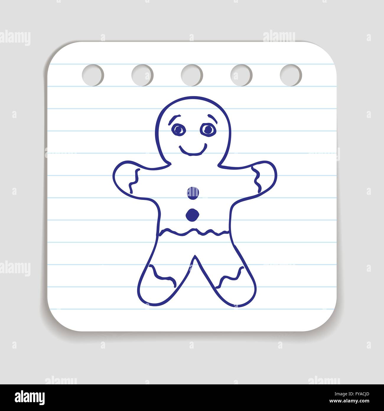 Handmade gingerbread in shape Stock Vector Images - Alamy