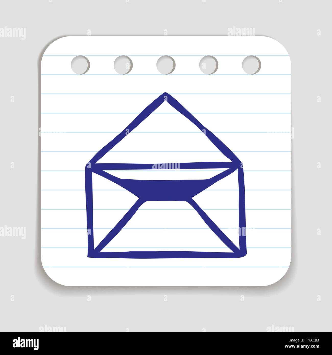 Doodle Email icon Stock Vector Image & Art - Alamy