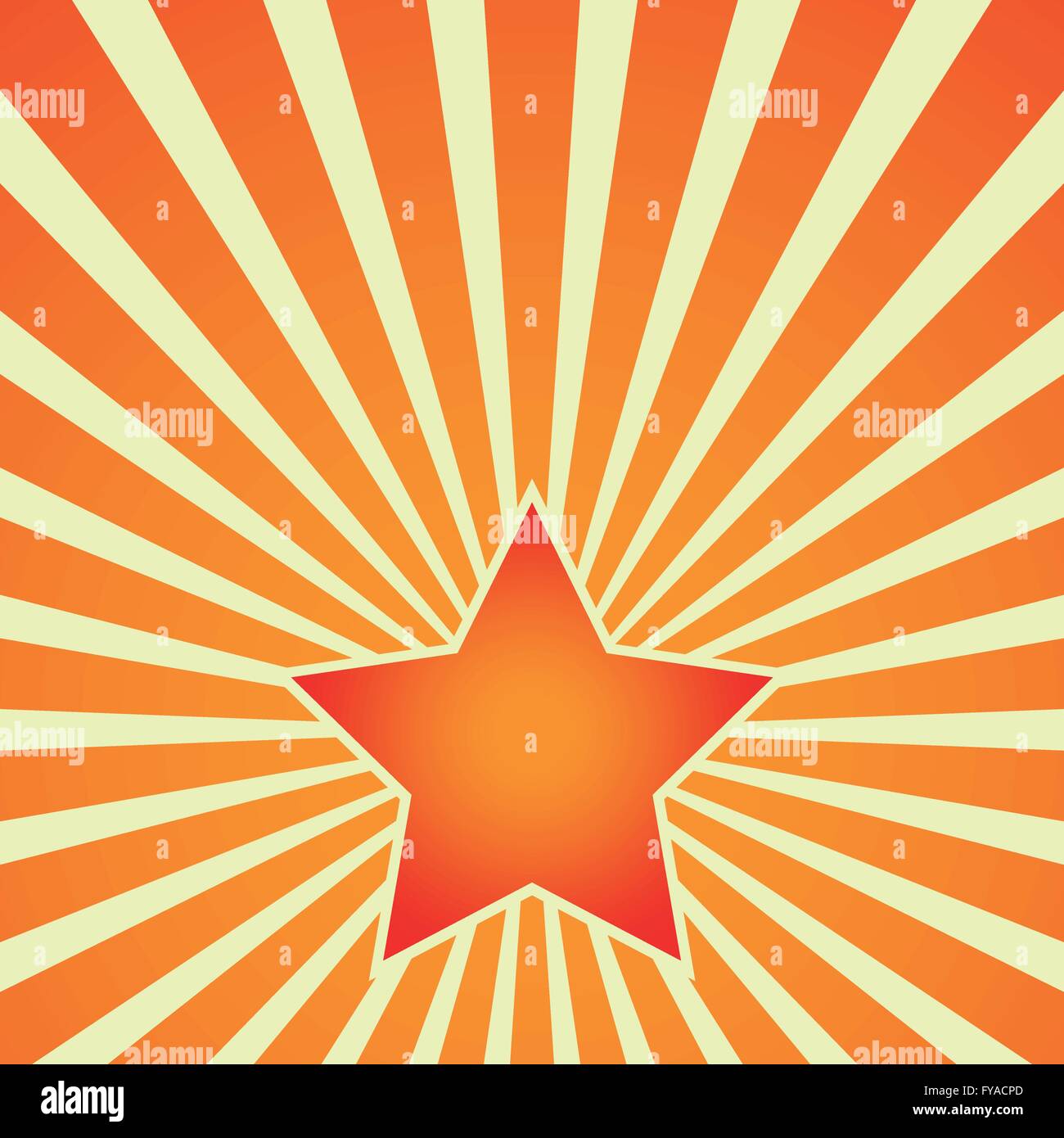 Victory Day Red Star on background of rays. Vector Stock Vector Image ...