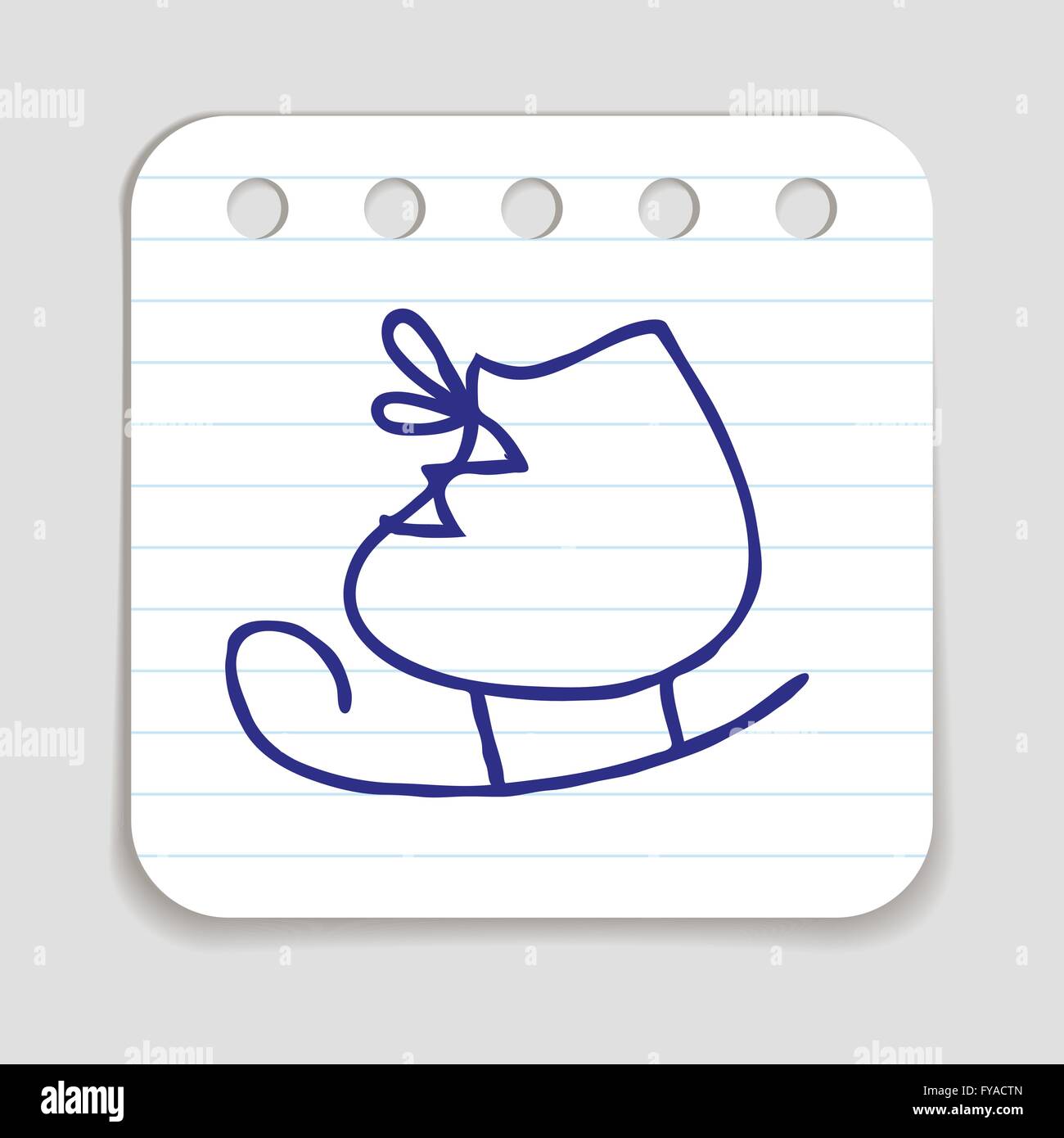 Cartoon blue ice skates Stock Vector Images - Alamy