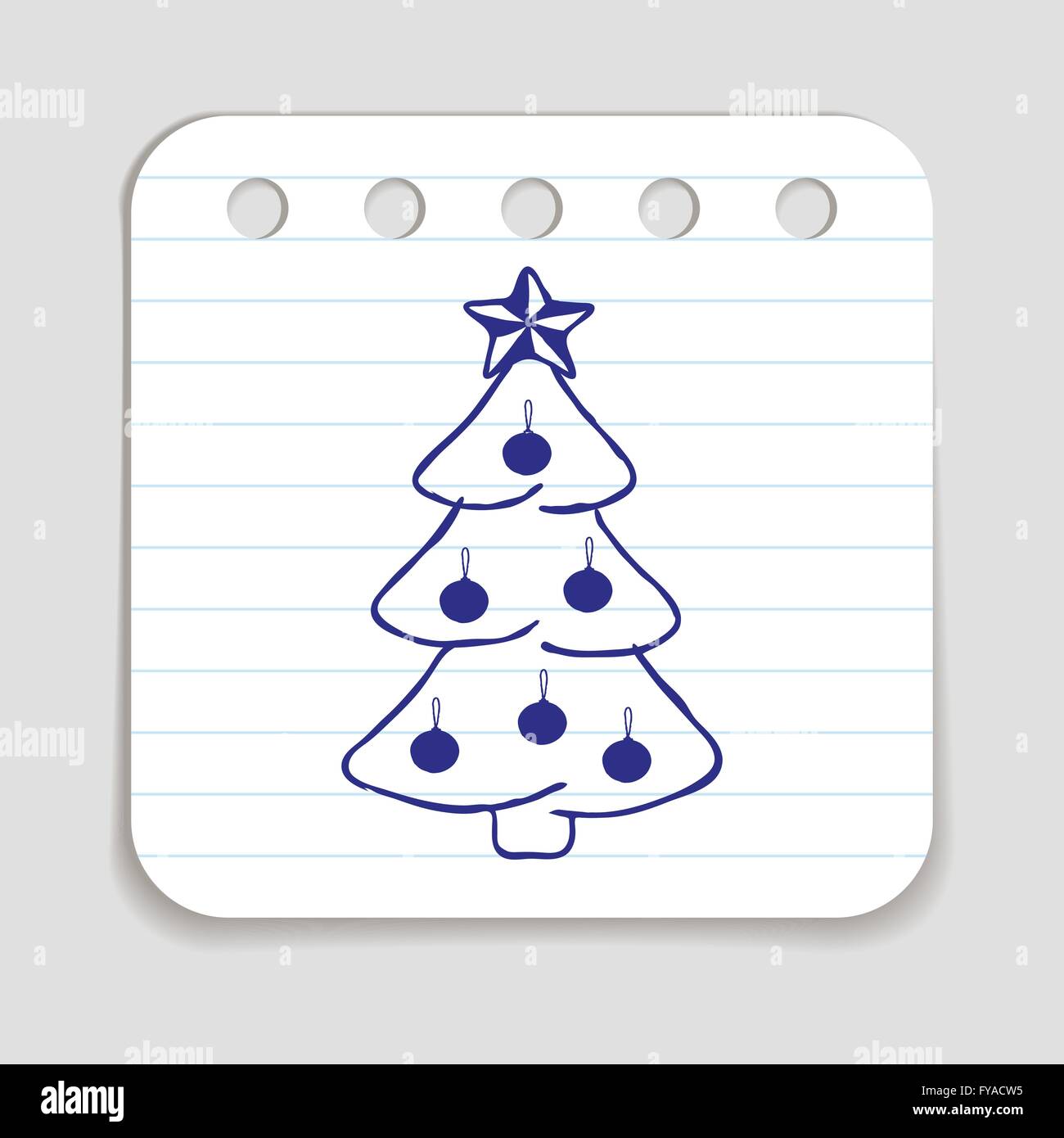 Handmade christmas tree star Stock Vector Images - Alamy