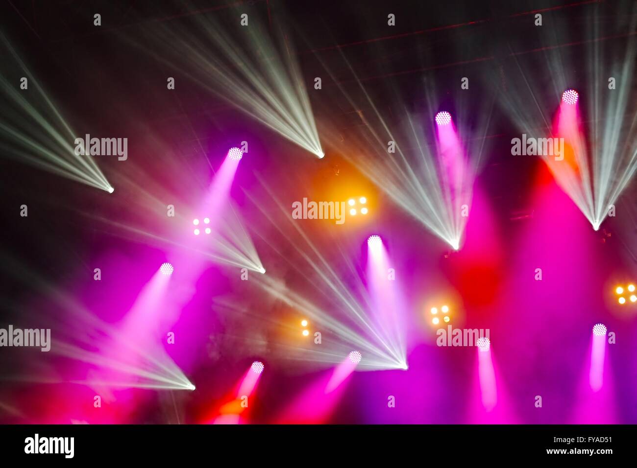 Colorful Concert Lighting Stock Photo - Alamy