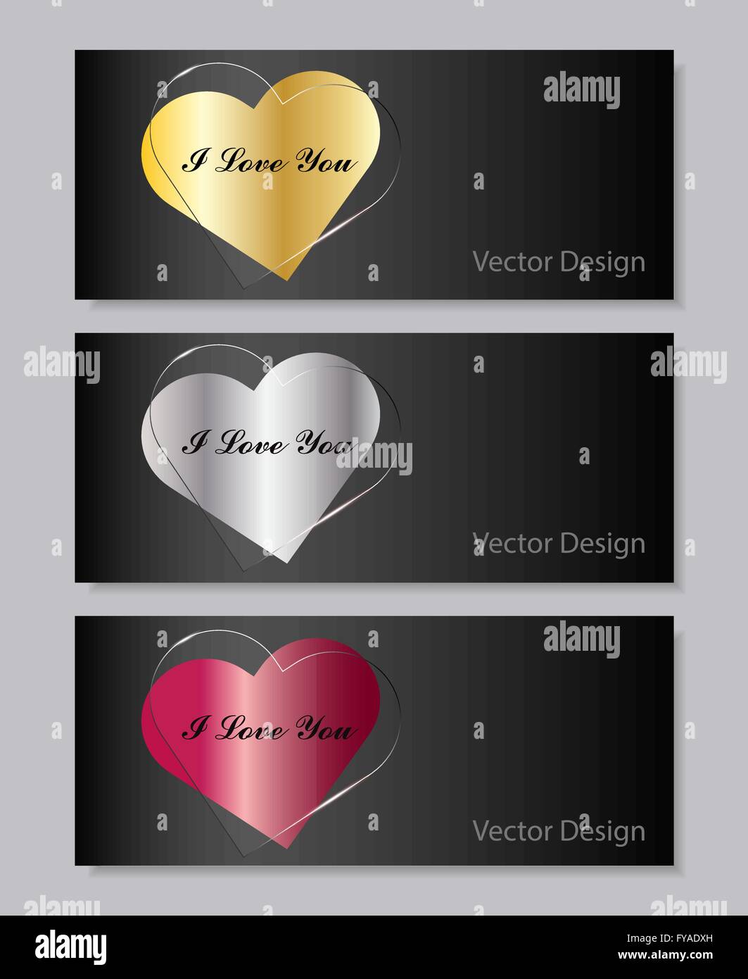 Set of horizontal banners Stock Vector Image & Art - Alamy