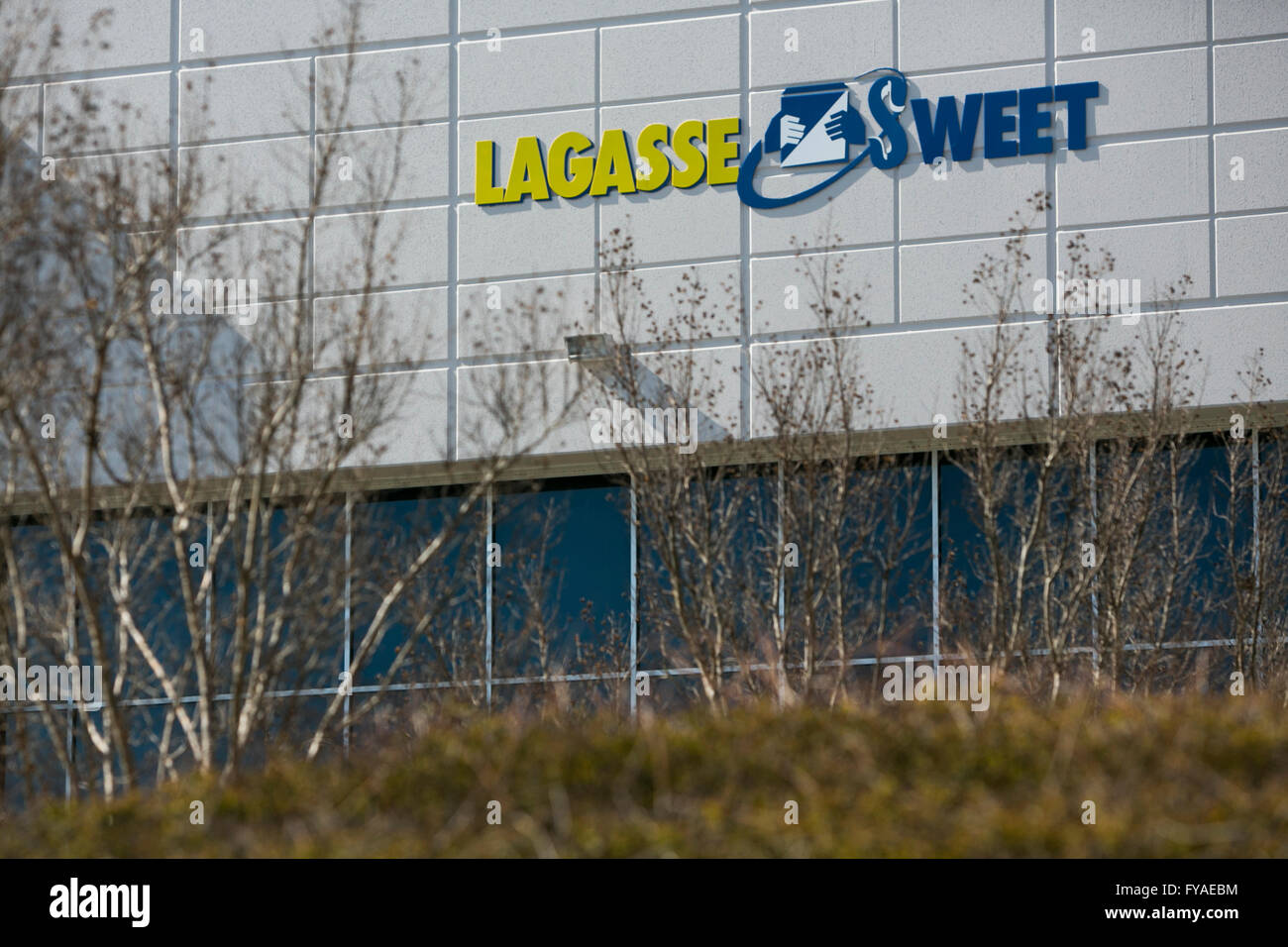 A logo sign outside of a facility occupied by Lagasse Sweet in Hanover ...