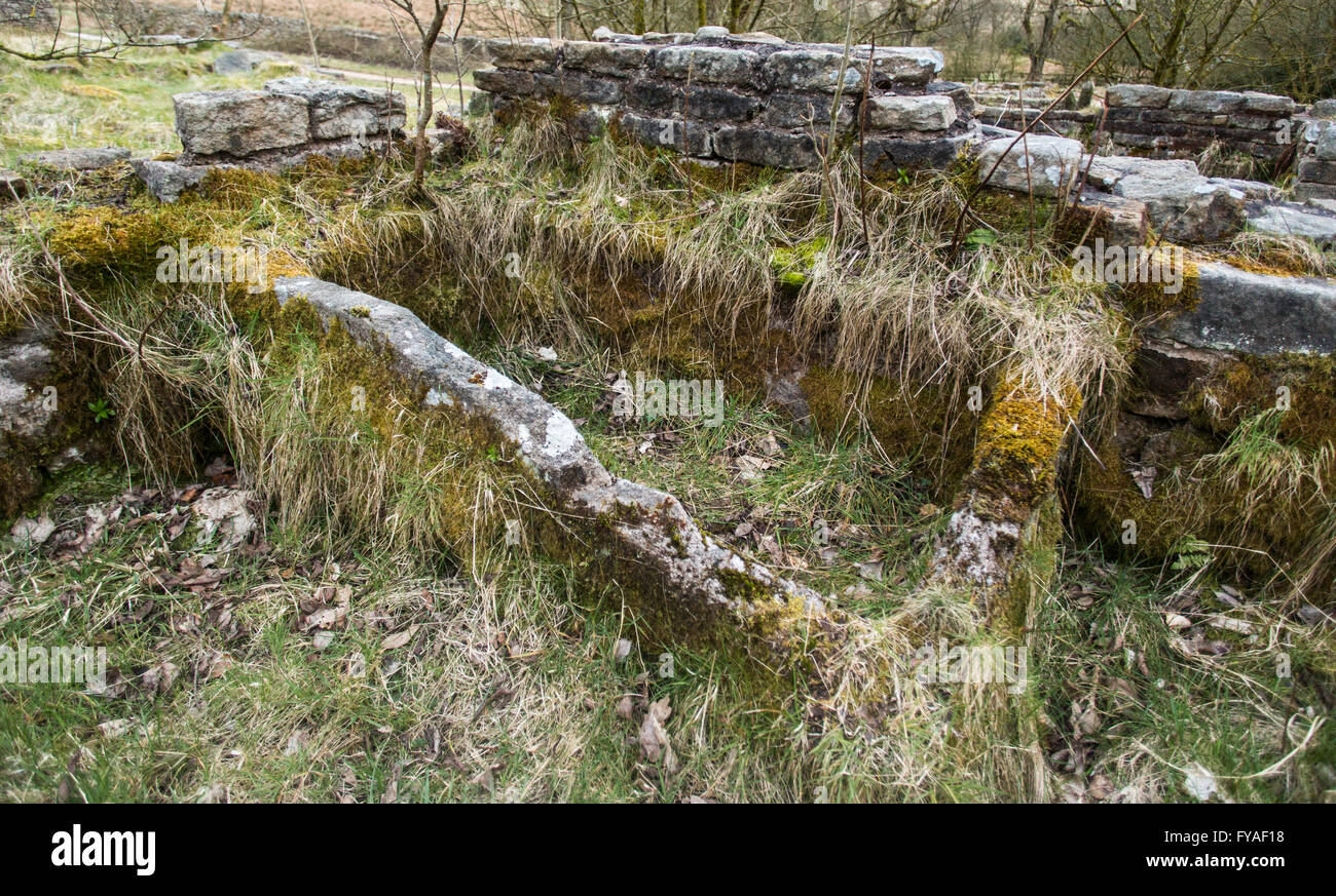 The ruins of Hollinshead Hall, Tockholes Stock Photo - Alamy