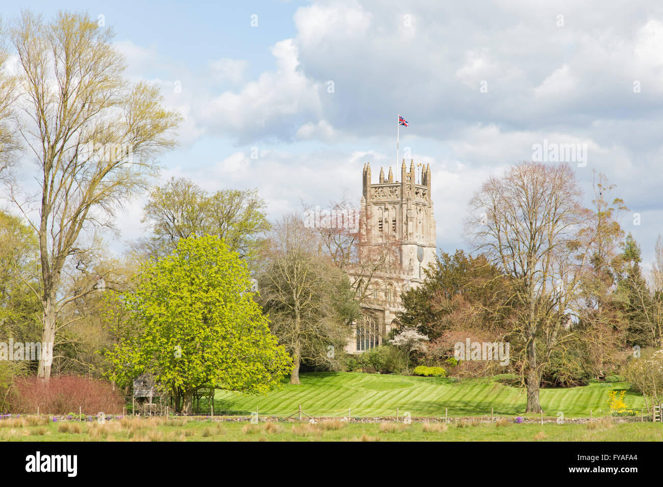 St Mary's church, Fairford, the Cotswolds, Gloucestershire, England, UK ...