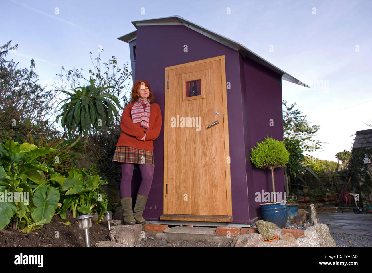 Artist Jane Tarasun's wooden folly sheds for gardens.a UK garden ...