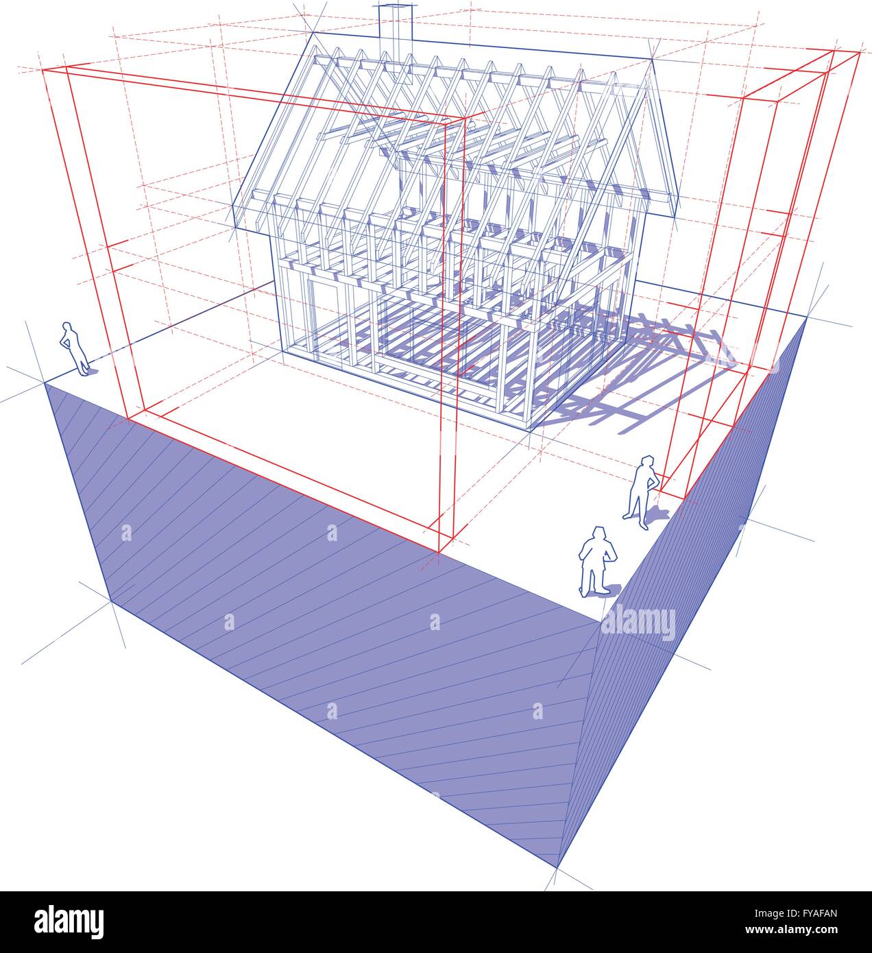 Roof truss diagram hi-res stock photography and images - Alamy