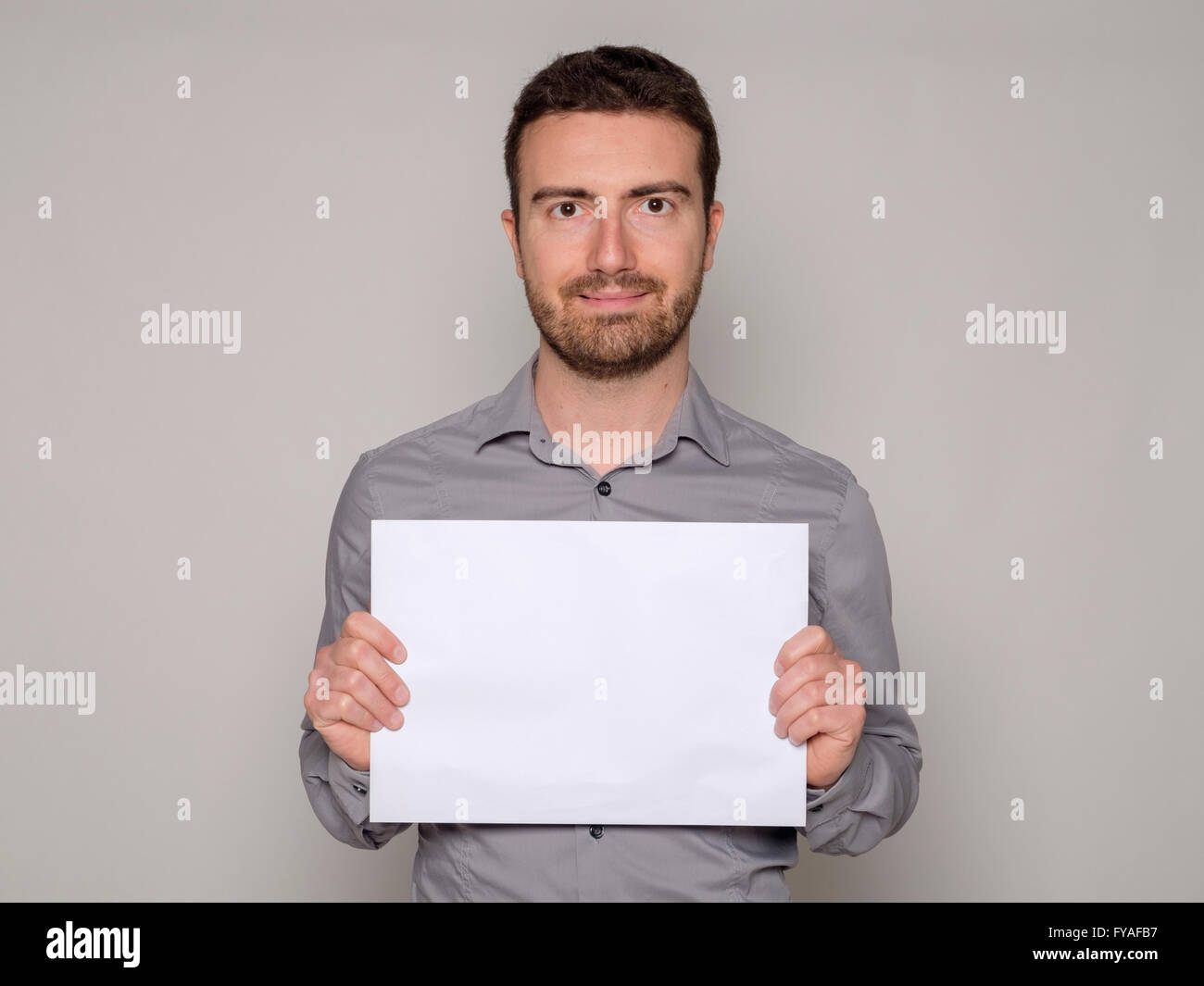 Man holding billboard hi-res stock photography and images - Alamy