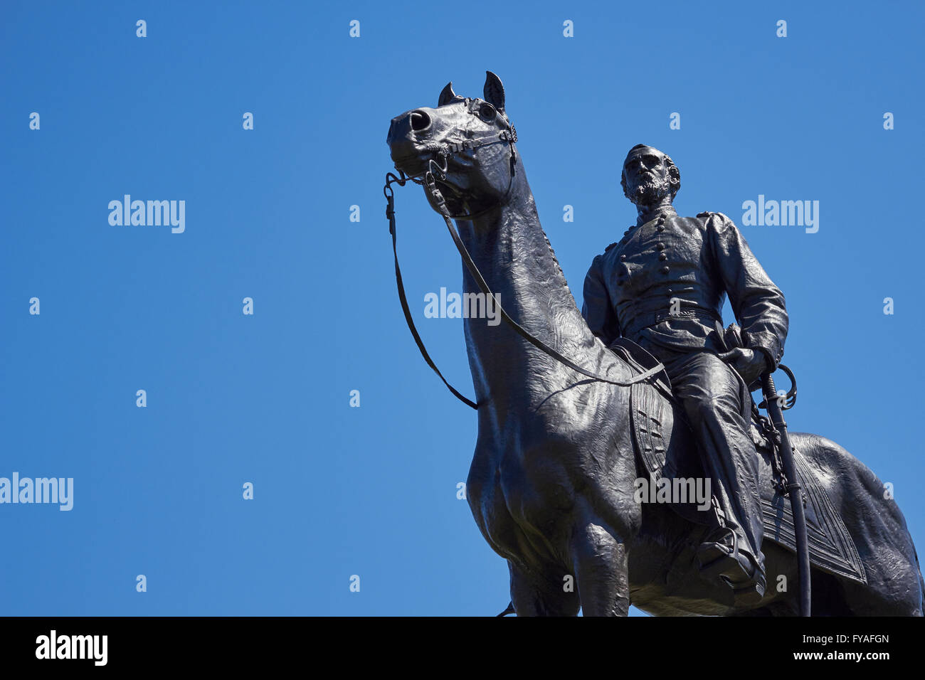 General George Meade statue monument, Gettysburg National Military Park ...