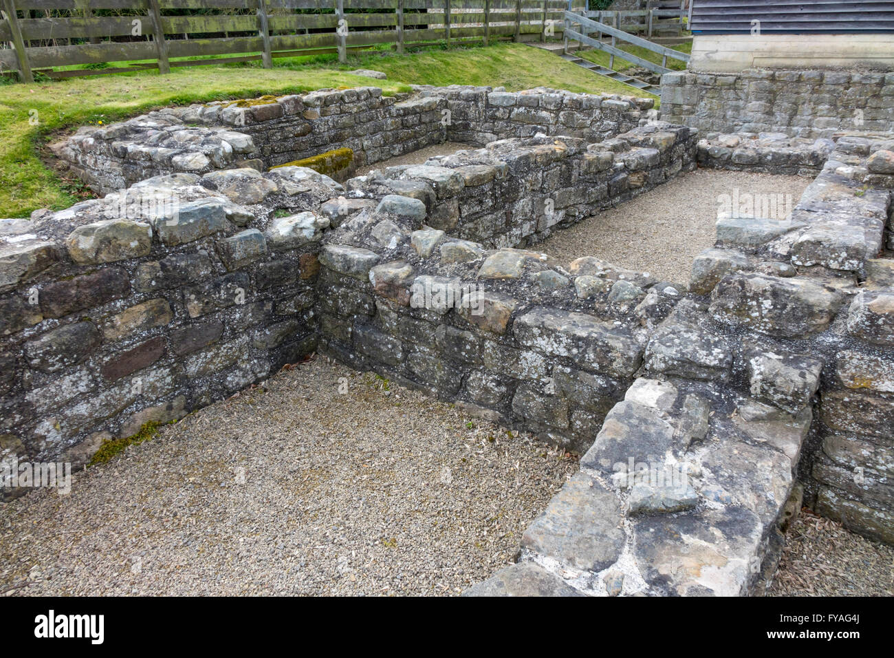 Durham binchester roman fort hi-res stock photography and images - Alamy