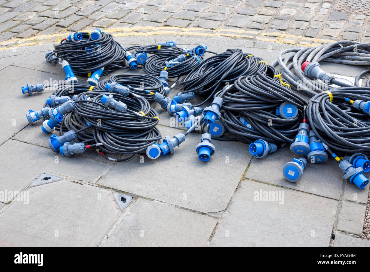 Electrical Power cables for connecting temporary power supplies at an ...