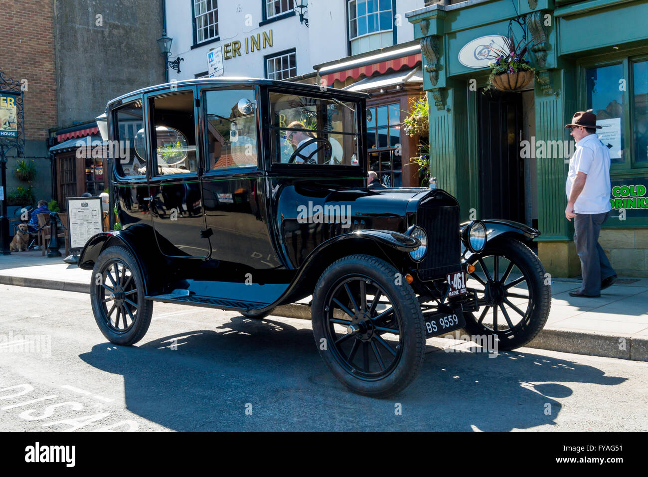 A rare 1921 Ford Model T ‘Centerdoor’ Sedan parked in Whitby North ...