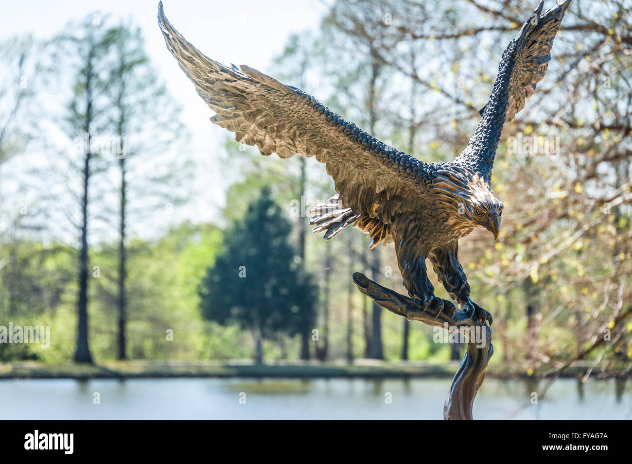 Sculpture of eagle with spread wings hi-res stock photography and ...