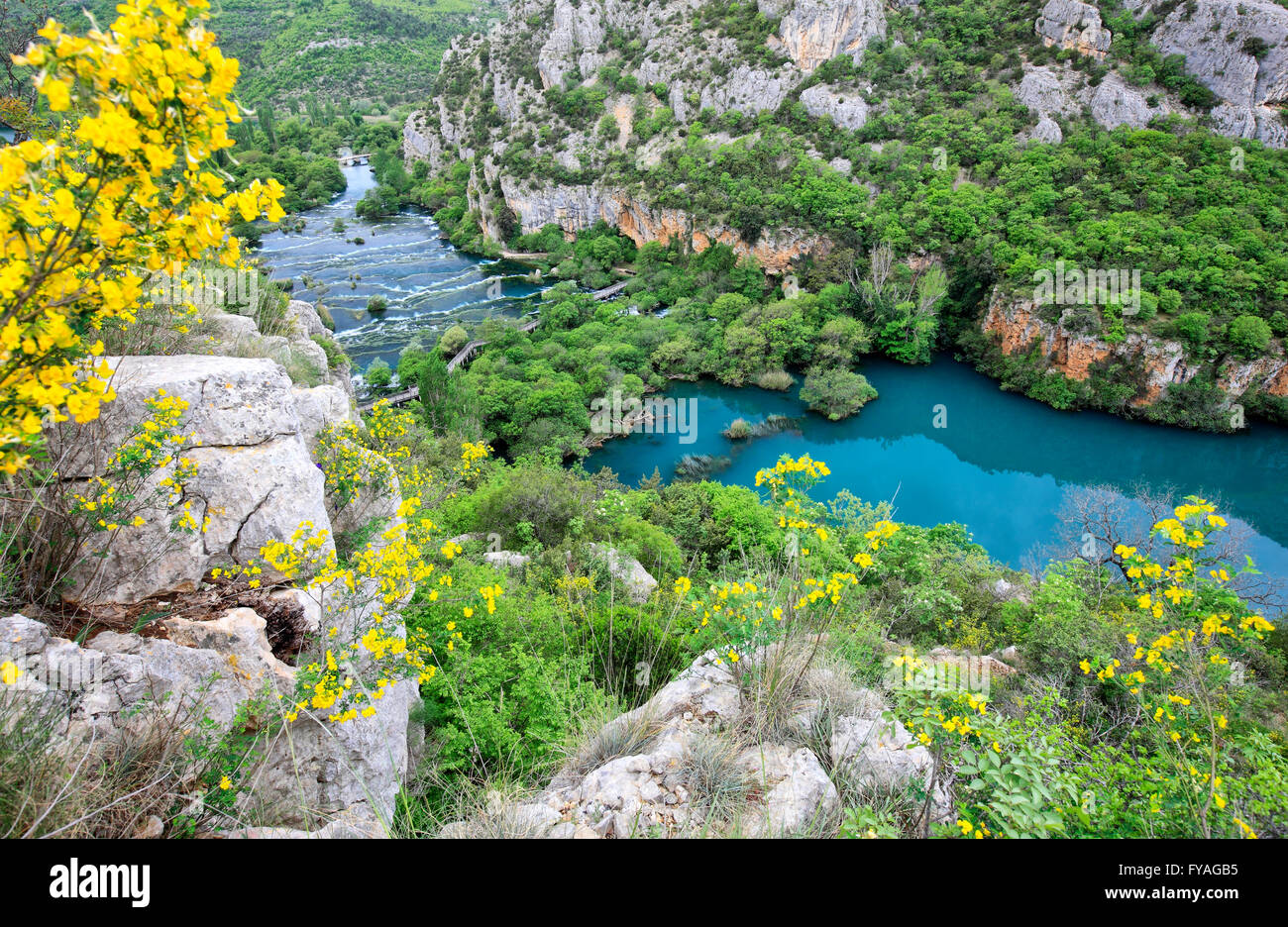 Spring in National park Krka in Croatia Stock Photo - Alamy