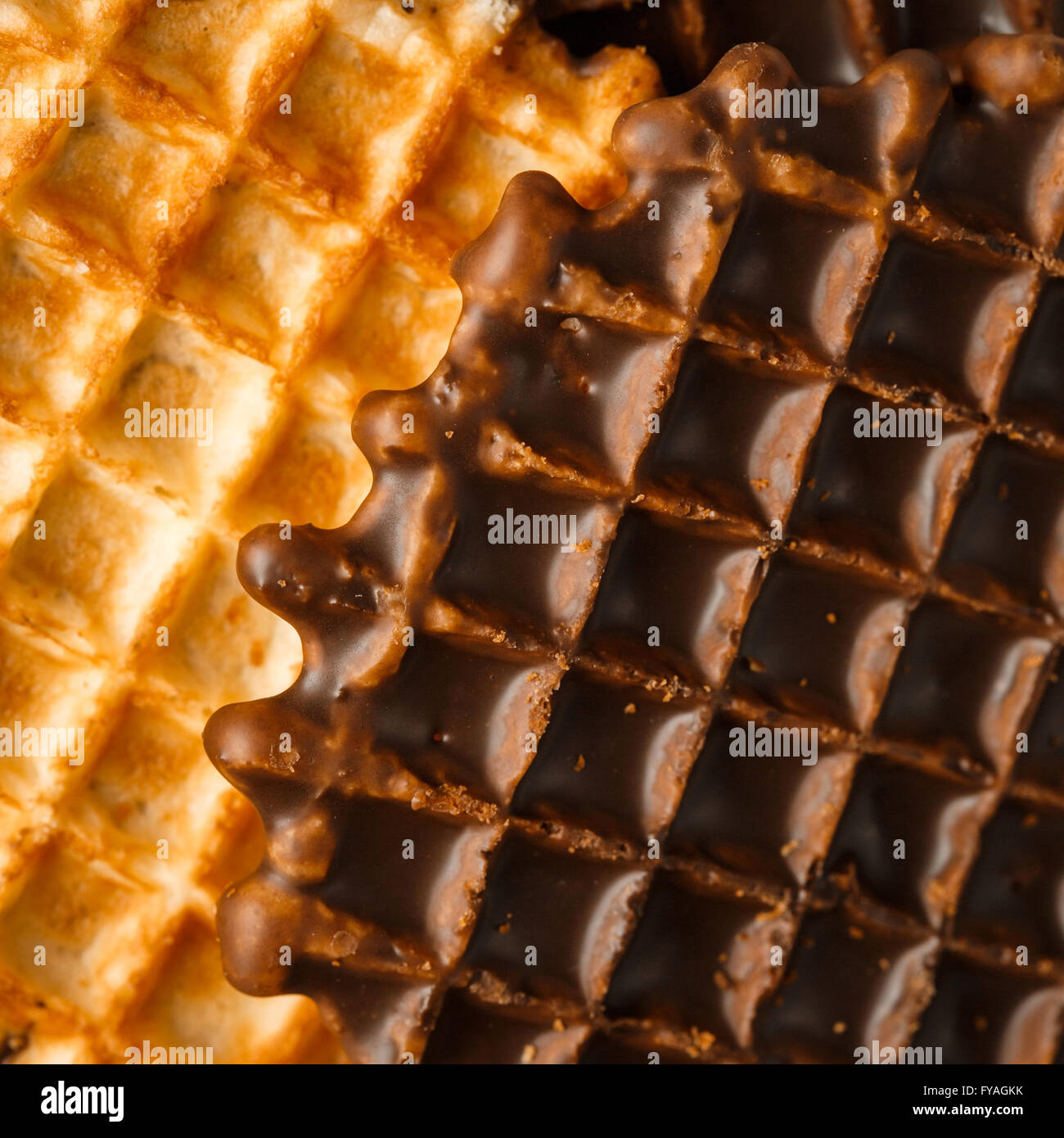 Belgian waffle cookies hi-res stock photography and images - Alamy
