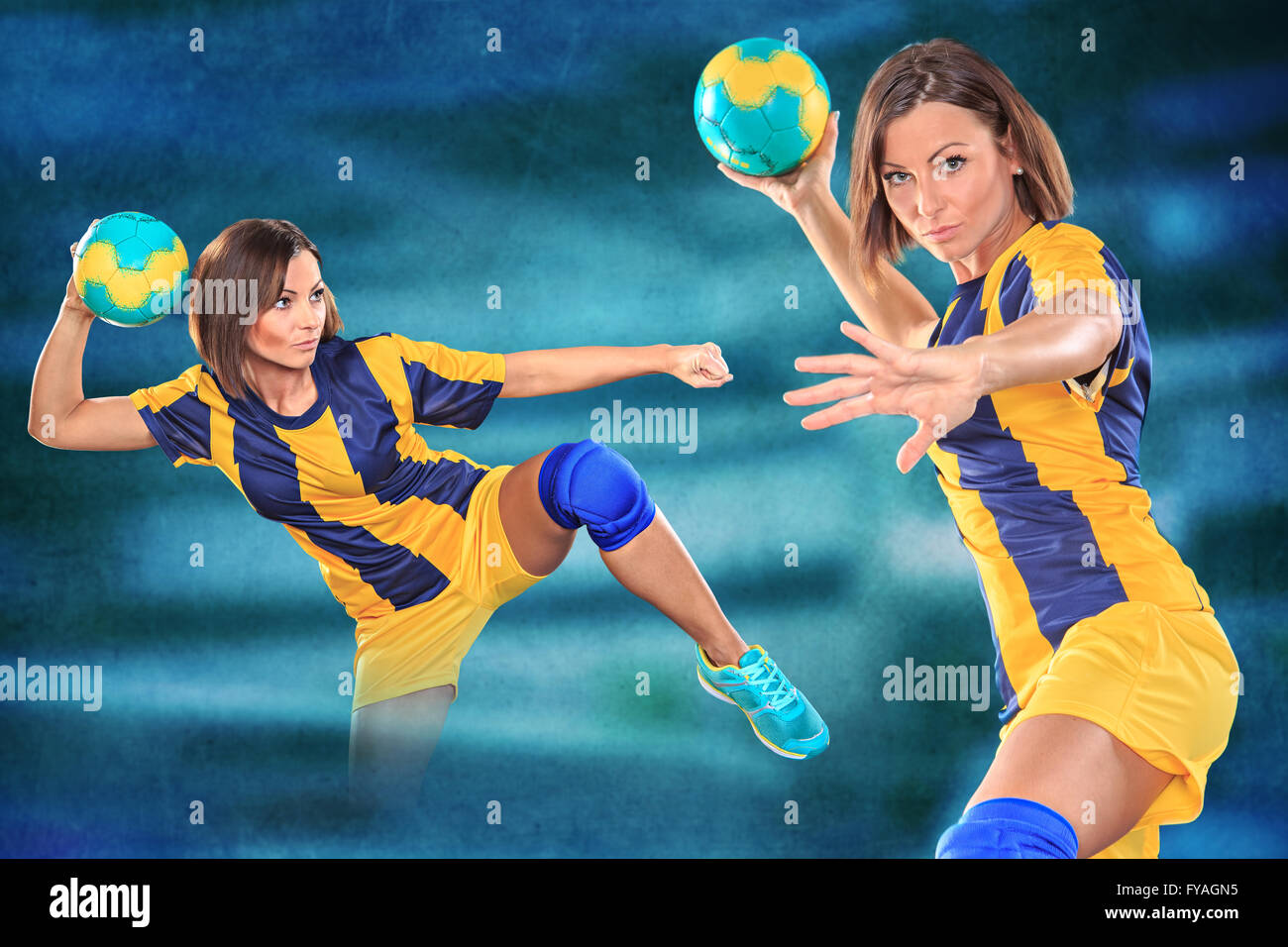 Woman handball hi-res stock photography and images - Alamy