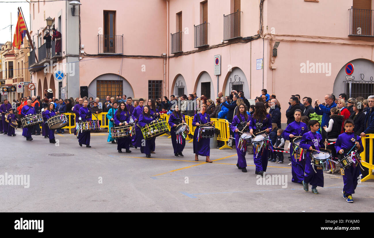 Bombos y Tambores (Drum Festival) in Moncofa Spain Stock Photo - Alamy